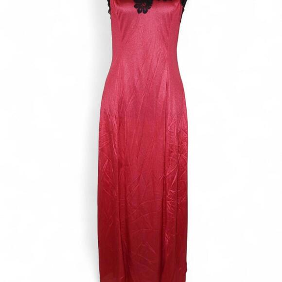 American Vintage | Dresses | Vintage Undercoverwear Red Maxi Slip Dress ...
